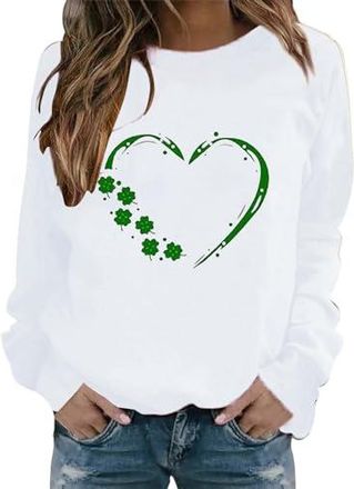 Generic aaSccex Sweat-shirt pour femme - Pull pour femme - Veste de sport pour femme - Hauts décontractés pour femme - Pull en coton, blanc, XL