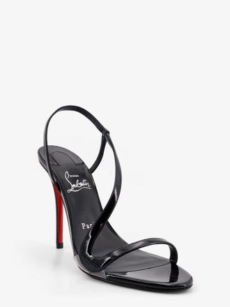 Christian Louboutin Womens Sandals Rosa Z Patent Leather Black