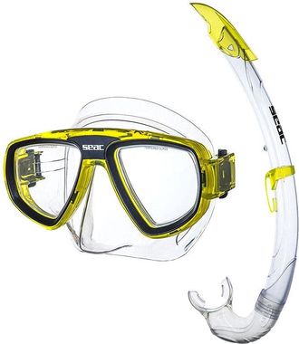 Seac Seac Set Extreme, Schnorchelset aus Tauchmaske (optische Gläser lieferbar!) und Schnorchel