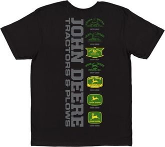 John Deere T-shirt Jd Vintage Logo pour homme, noir, Taille XL