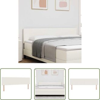 vidaXL vidaXL Kopfteil Creme - Kopfteil Creme 180 cm Cordstoff