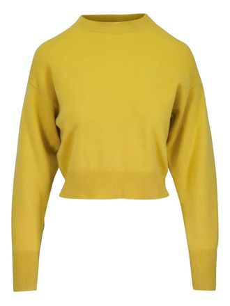 Le Kasha Pullover mit rundem Ausschnitt - Gelb