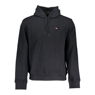 Napapijri Schwarzer Kapuzenpullover mit Rei&szlig;verschluss - - Sweatshirts & Hoodies - Herren - Schwarzk - 3XL