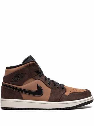 Nike Jordan Air Jordan 1 Mid Earth Tone Sneakers - Braun