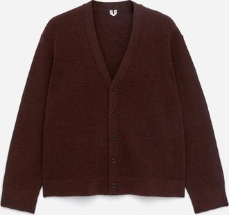 Arket Strickjacke Aus Wollmischung -Rot