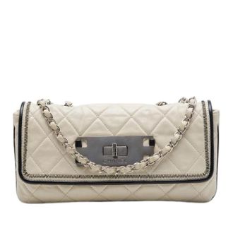 Chanel Pre-owned East West Flap Bag - - Pre-owned - Damen - Beige - ONE SIZE
