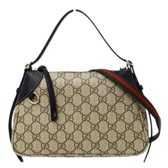 Gucci Sac bandouli&egrave;re vintage en toile Pre-owned - Femme - Pre-owned - Beige - Taille: ONE Size