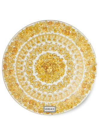 Versace assiette Rhapsody en porcelaine (33 cm) - Jaune