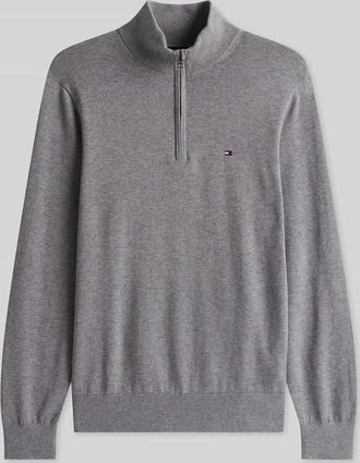 Tommy Hilfiger Regular Fit Troyer aus reiner Baumwolle