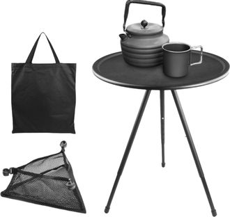 Generic Klapptisch, rund, für Terrasse, Camping, Klapptisch, rund, tragbar, zusammenklappbar, für Reisen, Küche, Terrasse, Picknick, Grillen, Camping im Freie