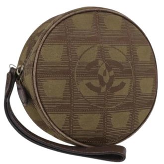 Chanel Pre-owned Nylon-Pouch - - Pre-owned - Damen - Beige - ONE SIZE