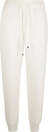 Tom Ford Femme, Pantalons, Blanc, Taille: M Joggers Compacts en M&eacute;rinos et Cachemire