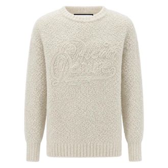 Philipp Plein Rundhals-Pullover - - Knitwear - Damen - Beige - M