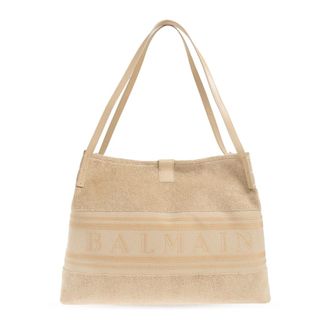 Balmain Femme, Sacs, Beige, Taille: ONE Size Medium Release Tote Bag