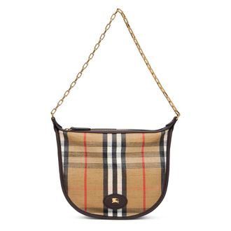 Burberry Femme, Sacs, Beige, Taille: ONE Size Mini Sac Cha&icirc;ne Highlands