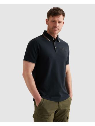 PME Legend Poloshirt PME LEGEND Short sleeve polo stretch pique, Herren, Gr. 4XL, carbon, Jersey, Obermaterial: 96% Baumwolle, 4% Elasthan, regular fit normal, o