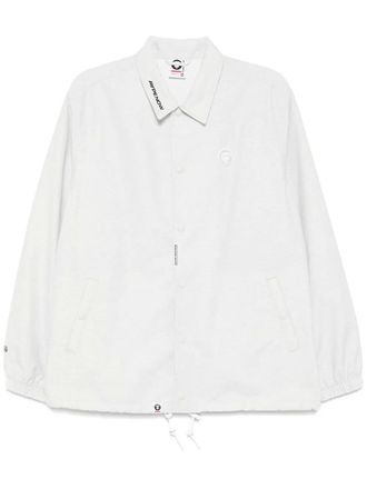 Aape By A Bathing Ape veste zippée AAPENOW à logo - Blanc