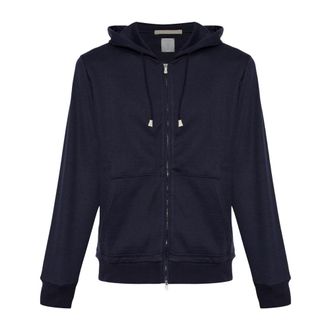Eleventy Hoodie - - Sweatshirts & Hoodies - Herren - Blau - S