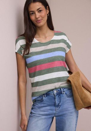 Street One Kurzarmshirt SOL_LTD QR big multicolor stri