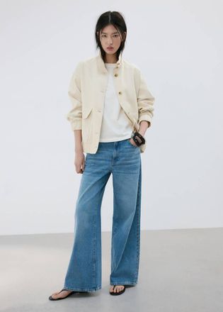 Mango T-shirt imprim&eacute; manches courtes blanc - Femme - XXS - MANGO