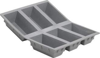 De Buyer De Buyer 1831.21D Elastomoule, Edelstahl, grau, 21 x 17,5 x 3 cm