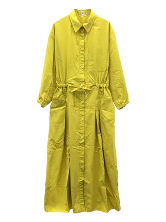 Hermès robe à lien de resserrage (années 2000) - Jaune