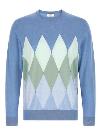 Ballantyne Pull Col Rond - Bleu Clair