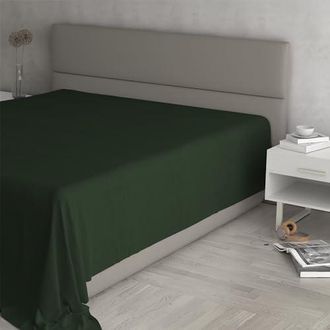 Italian Bed Linen MAX Color Bettlaken, 100% Baumwolle, einfarbig, Olivgrün, Doppelbett Maxi 270 x 300 cm
