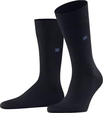 Burlington Leeds M So coton laine unies 1 paire, Chaussettes Homme, Bleu Marine 6120, 46-50