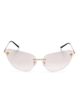 Versace lunettes de soleil sans monture - Or