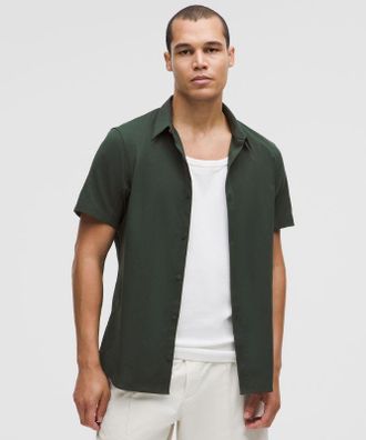 lululemon Airing Easy Kurzarm-Shirt f&uuml;r M&auml;nner - Gr&ouml;&szlig;e XL in Rainforest Green