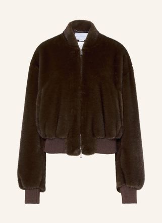 Stella McCartney Kunstfell-Blouson braun