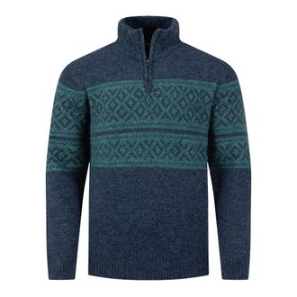 Weird Fish Kilnworth Sweatshirt f&uuml;r Herren, mit kurzem Rei&szlig;verschluss (Marine)