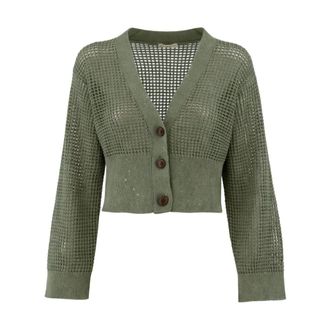 Brunello Cucinelli Damen, Strickwaren, Gr&uuml;n, SGr&ouml;&szlig;e
