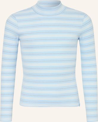 Scotch & Soda Longsleeve Mit Glitzergarn blau