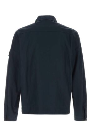 Stone Island Navyblue Camicie Exterior: Cotton Shirt