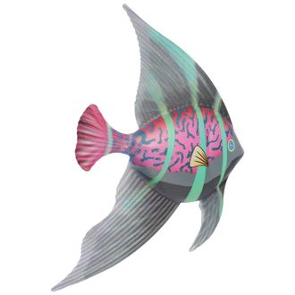 Valiclud Fisch Wandkunst Metall H&auml;ngend Dekoration f&uuml;r Wohnzimmer Garten und Schlafzimmer Kreative Eisen Wanddeko mit Dekorativer Funktion f&uuml;r Fischliebhaber