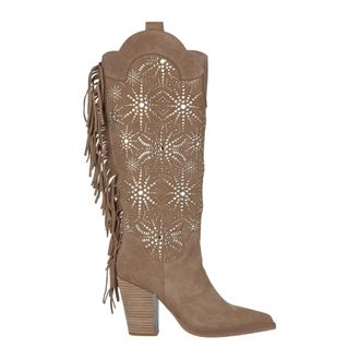 Alma En Pena Alma EN Pena, Femme, Chaussures, Beige, Taille: 37 EU Star Rhinestone Boot