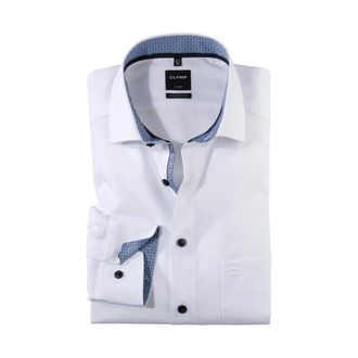 Olymp Olymp, Homme, Chemises, Blanc, Taille: M Maillot de corps blanc &agrave; manches courtes pour hommes