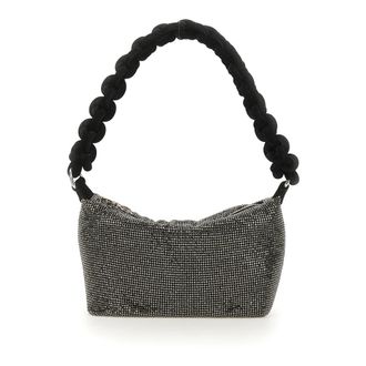 Kara Crystal Mesh Cobra Pouch Bag - - Bags - Damen - Grau - ONE SIZE