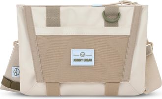 Johnny Urban Brusttasche Herren & Damen Beige Grau - Avery - 2-in-1 Umh&auml;ngetasche und Front Pack - Flache Sacoche Bag f&uuml;r Stadt, Fahrrad, Reise, Festival - Wassera