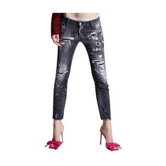 Dsquared2 Distressed Crop Jeans - - Jeans - Damen - Grau - 2XS