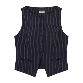 Guess Figurbetonte Nadelstreifenweste - - Suits - Damen - Blau - L