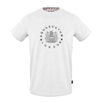 Aquascutum T-Shirt f&uuml;r Herren/Damen Unisex (Wei&szlig;)