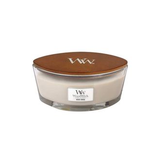 Woodwick Woodwick Hearthwick Duftkerze im Glas, Holz, Rauch, Beton