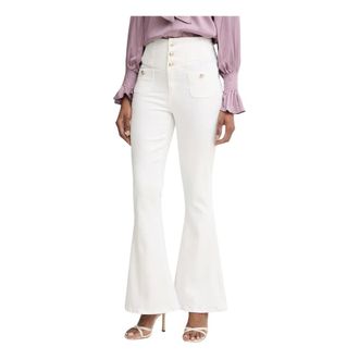 Guess Kaira Wide Jeans - Femme - Jeans - Blanc - Taille: W29 L32
