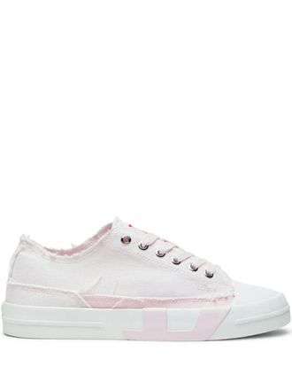 Diesel Ausgefranste Sneakers - Rosa