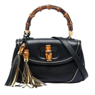 Gucci Pre-owned New Bamboo Satchel - Femme - Pre-owned - Noir - Taille: ONE Size