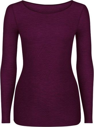 Nur Die Longsleeve NUR DIE X KILIAN KERNER Damen Langarmshirt Roundneck mit Kaschmir Wide-Neck-Ausschnitt - kombiniert perfekt W&auml;rme, Weichheit und Stil