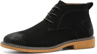 Generic Bottes habillées pour Hommes en Cuir PU suédé | Bottines Oxford Chukka à Lacets | Chaussures élégantes Confortables pour Affaires, Travail et Mode déc